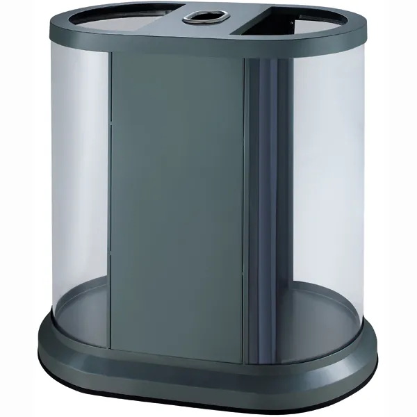 Müllsackhalter Anti-Terrorism Schwarz Transparent