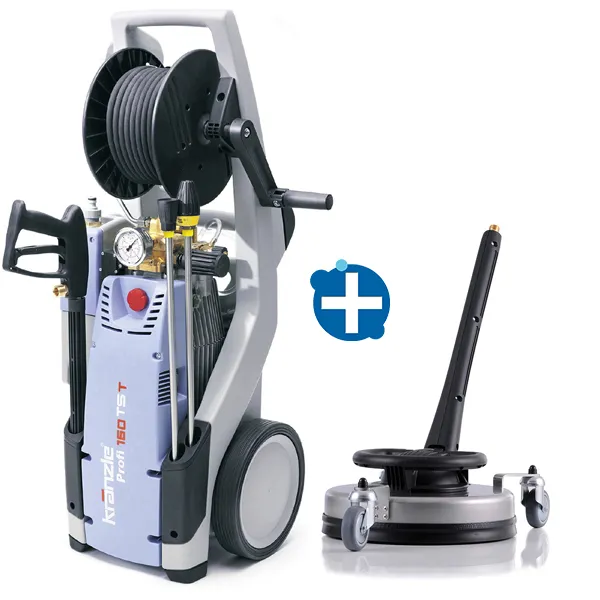 Kränzle Profi 160 TST SET mit Round Cleaner UFO Edelstahl