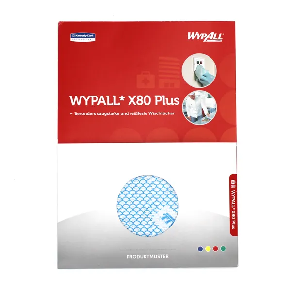 Wischtuch Kimberly Clark WypAll X80 Plus Blau 35x34 cm